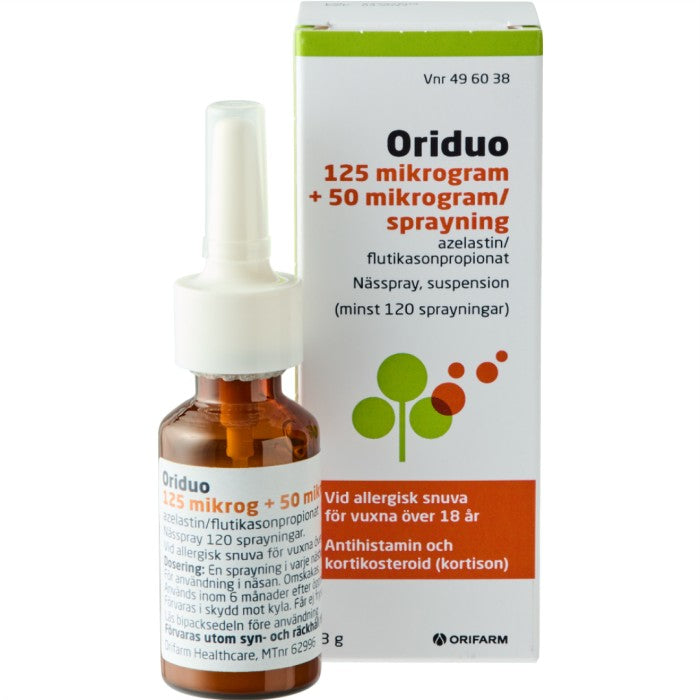 Oriduo Nasal Spray 120 Doses Antihistamine and Cortisone
