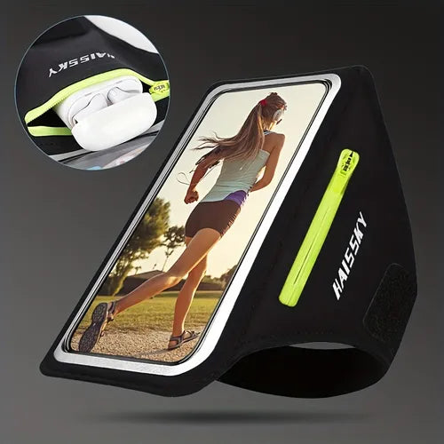 HAISSKY 6.9" Zipper Bag Running Sports Armband Case For IPhone 14 13 1